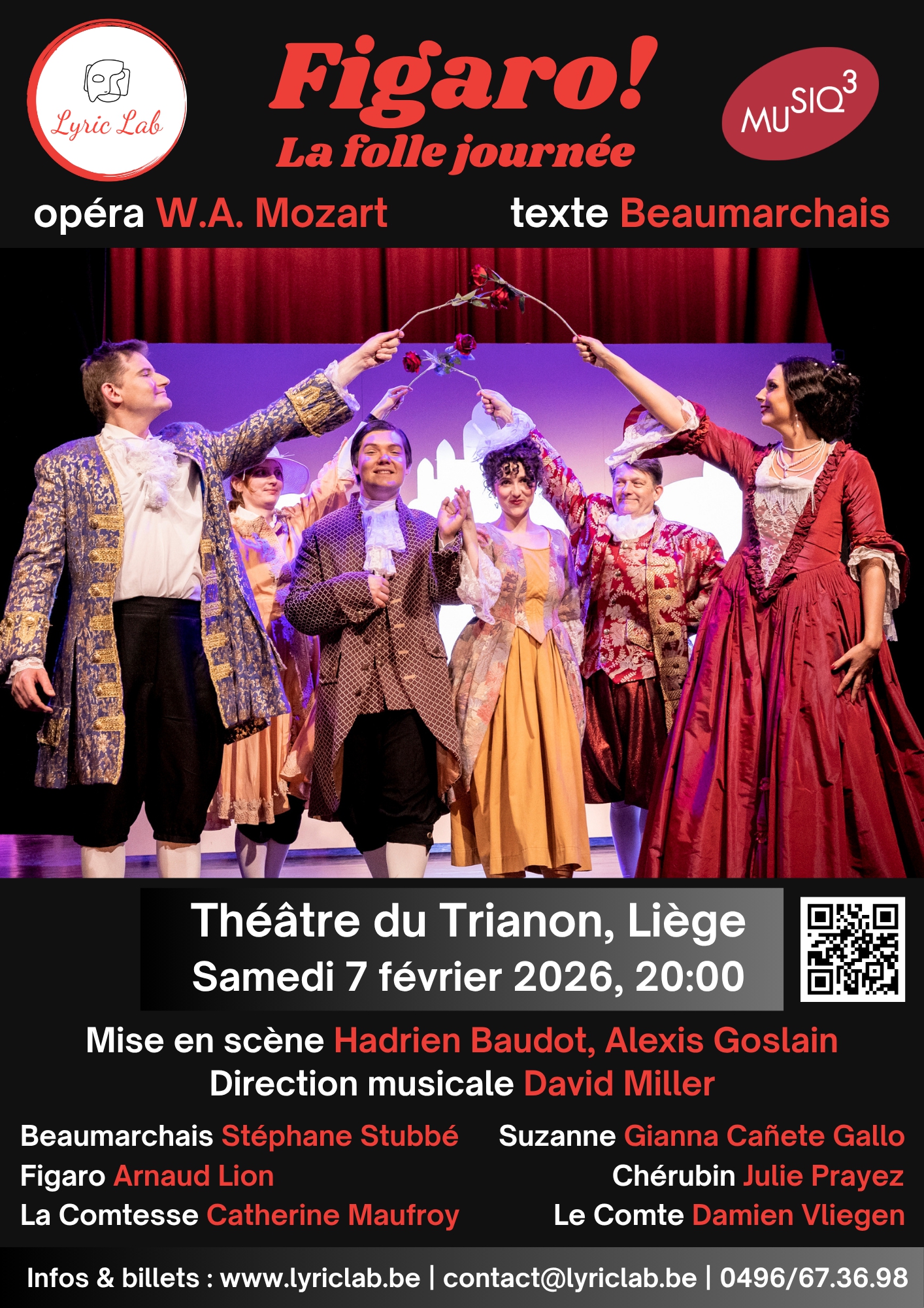 Figaro ! la folle journée. 20:00 - Théâtre du trianon